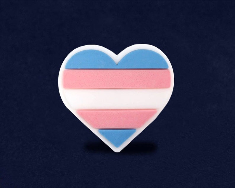 Inexpensive Transgender Flag Heart Pins Trans Pride Pins for | Etsy