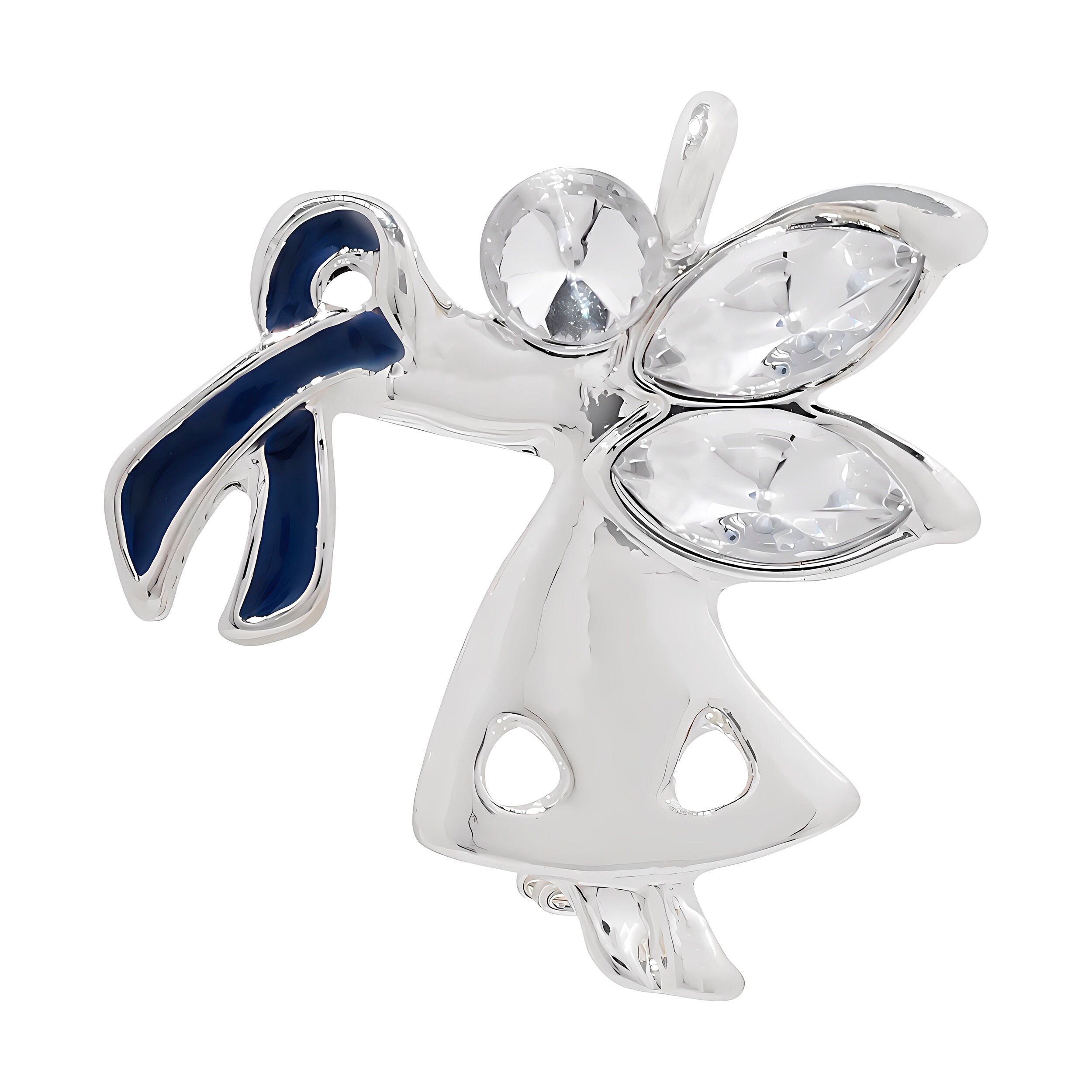 Angel Colon Cancer Blue Ribbon Pins, Colon Cancer Awareness Lapel Pins ...