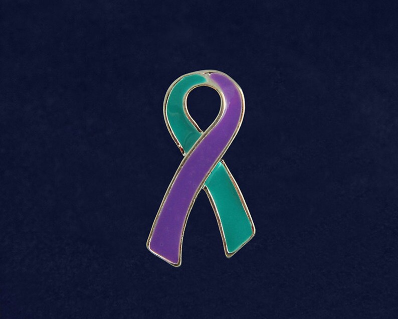 Large Flat Sexual Assault Awareness Ribbon Pin Retail Etsy