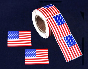 Small American Flag Stickers | Etsy