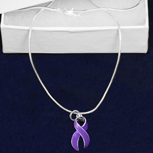 Large Purple Ribbon Necklaces - Etsy