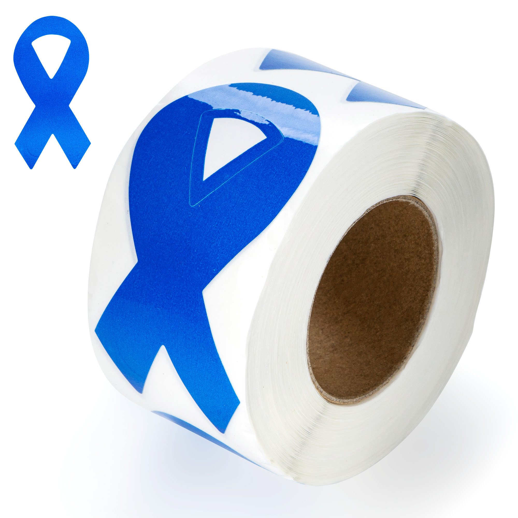 250 Large Dark Blue Ribbon Stickers Fro Colon Cancer Child - Etsy