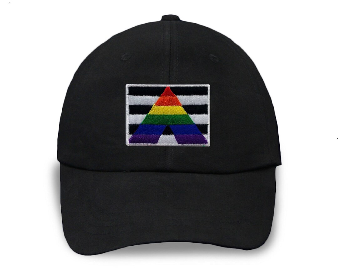 Straight Ally Pride Flag Baseball Hats LGBT Hat Rainbow - Etsy