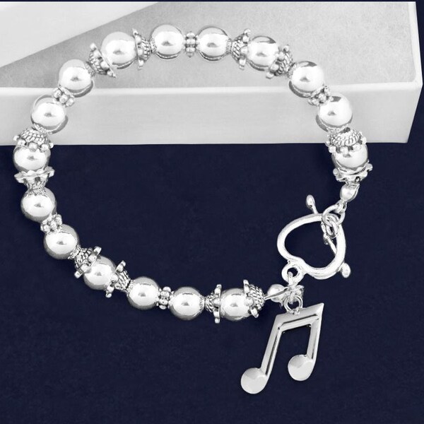 Music Note Bracelet - Etsy