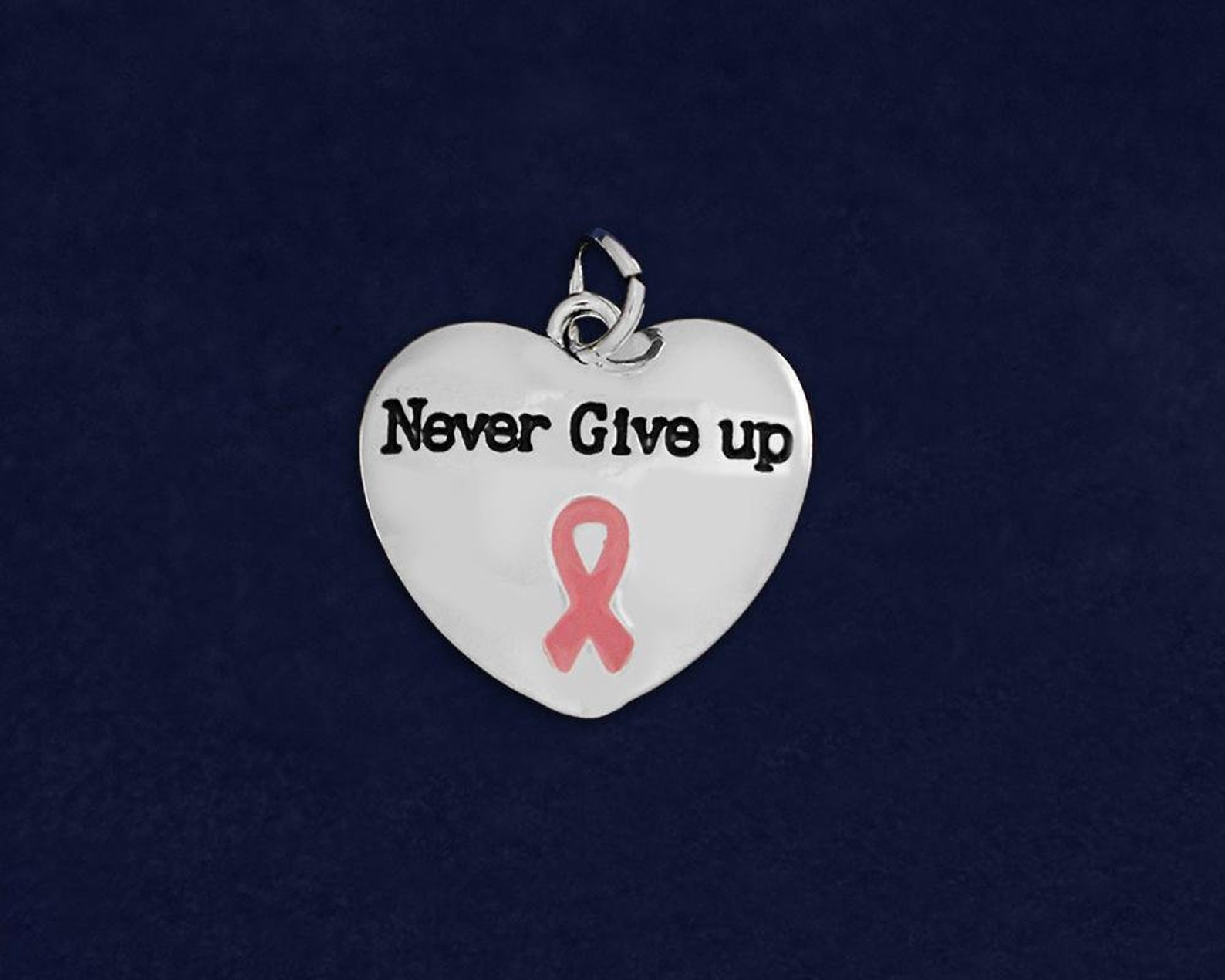 Never Give up Pink Ribbon Charms | Etsy Never Give up Pink Ribbon Charms | Etsy