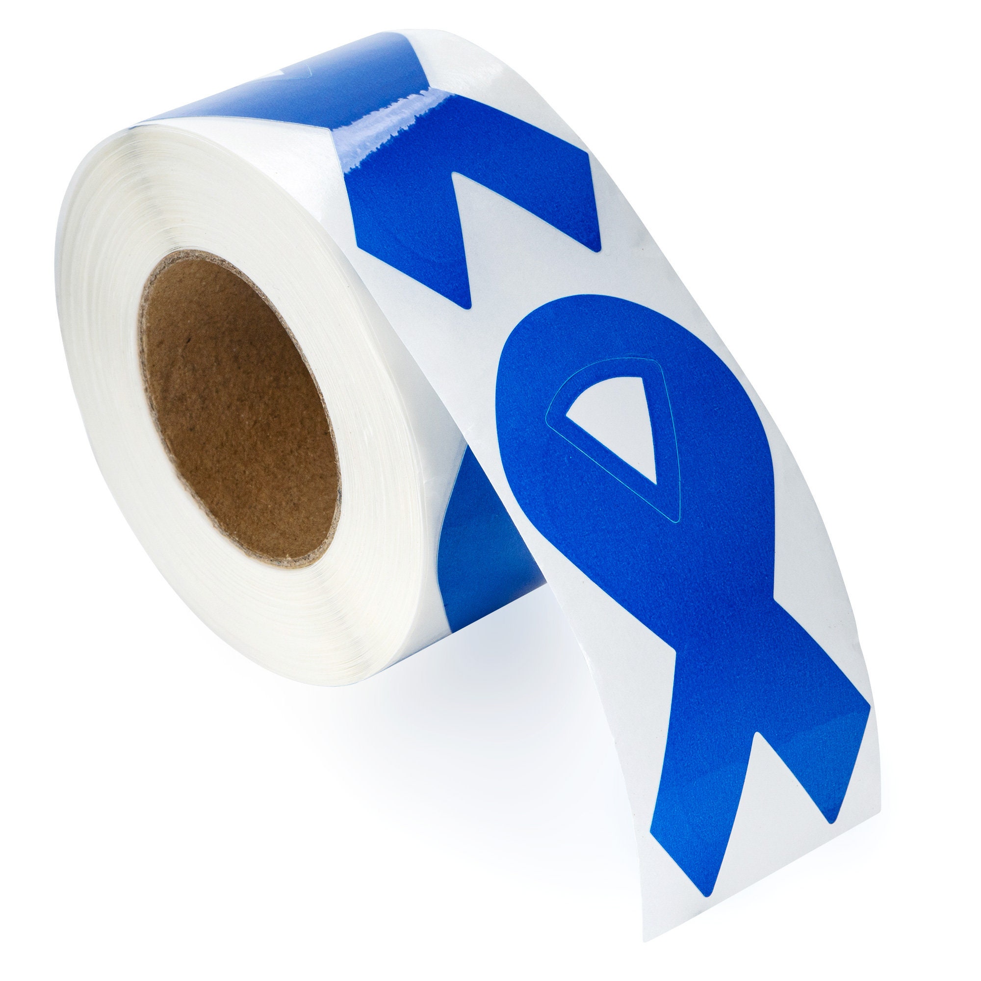 250 Large Dark Blue Ribbon Stickers Fro Colon Cancer Child - Etsy