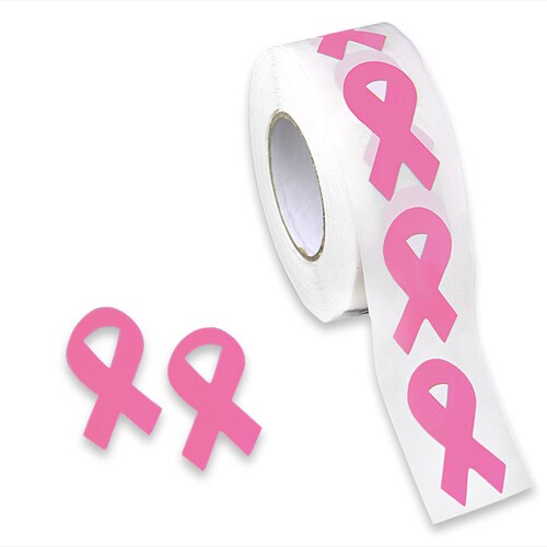 Pink Glitter Ribbon Sticker Breast Cancer Awareness Sticker - Etsy