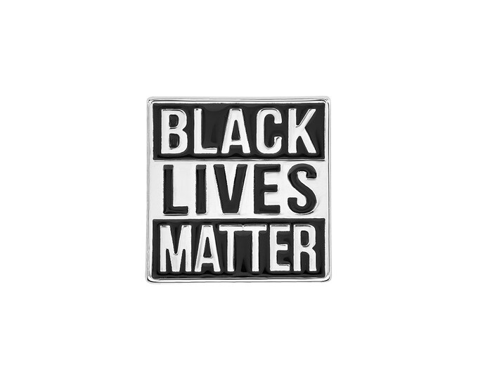 Black Lives Matter Raised Fist Pin 3D Printed BLM Social Justice Racial ...