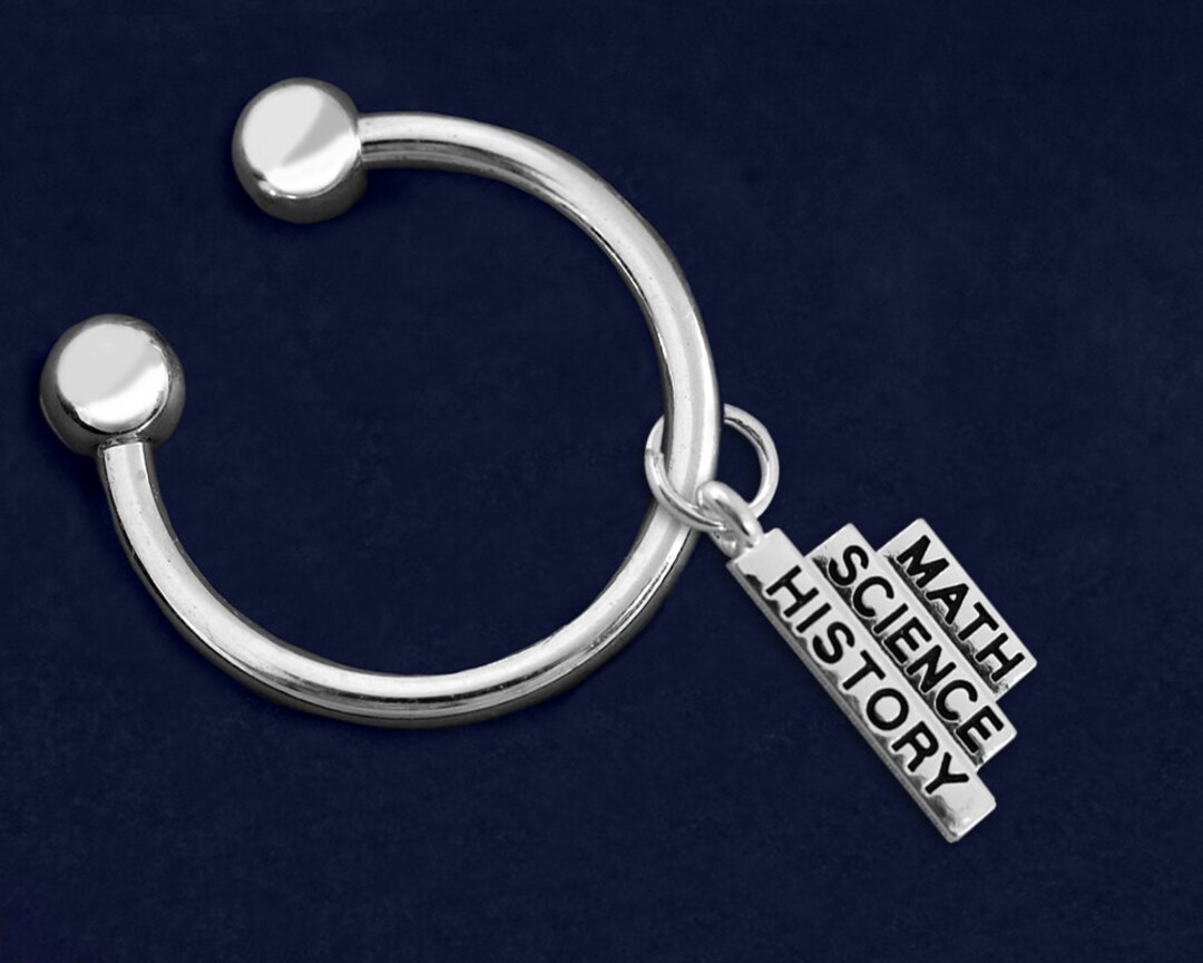 Math Science History Key Chains - Etsy