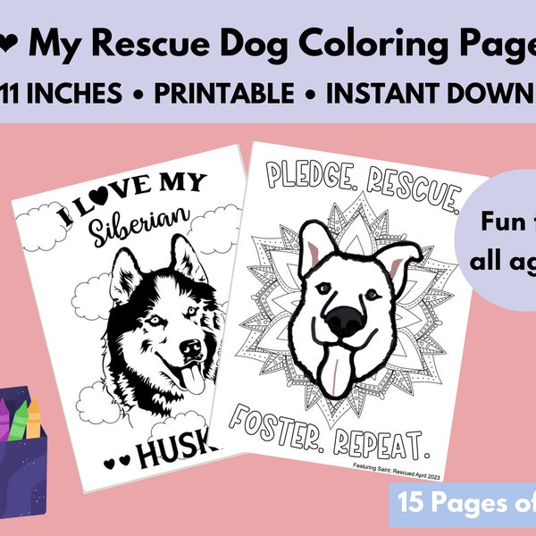 I Love My Rescue Dog - Etsy