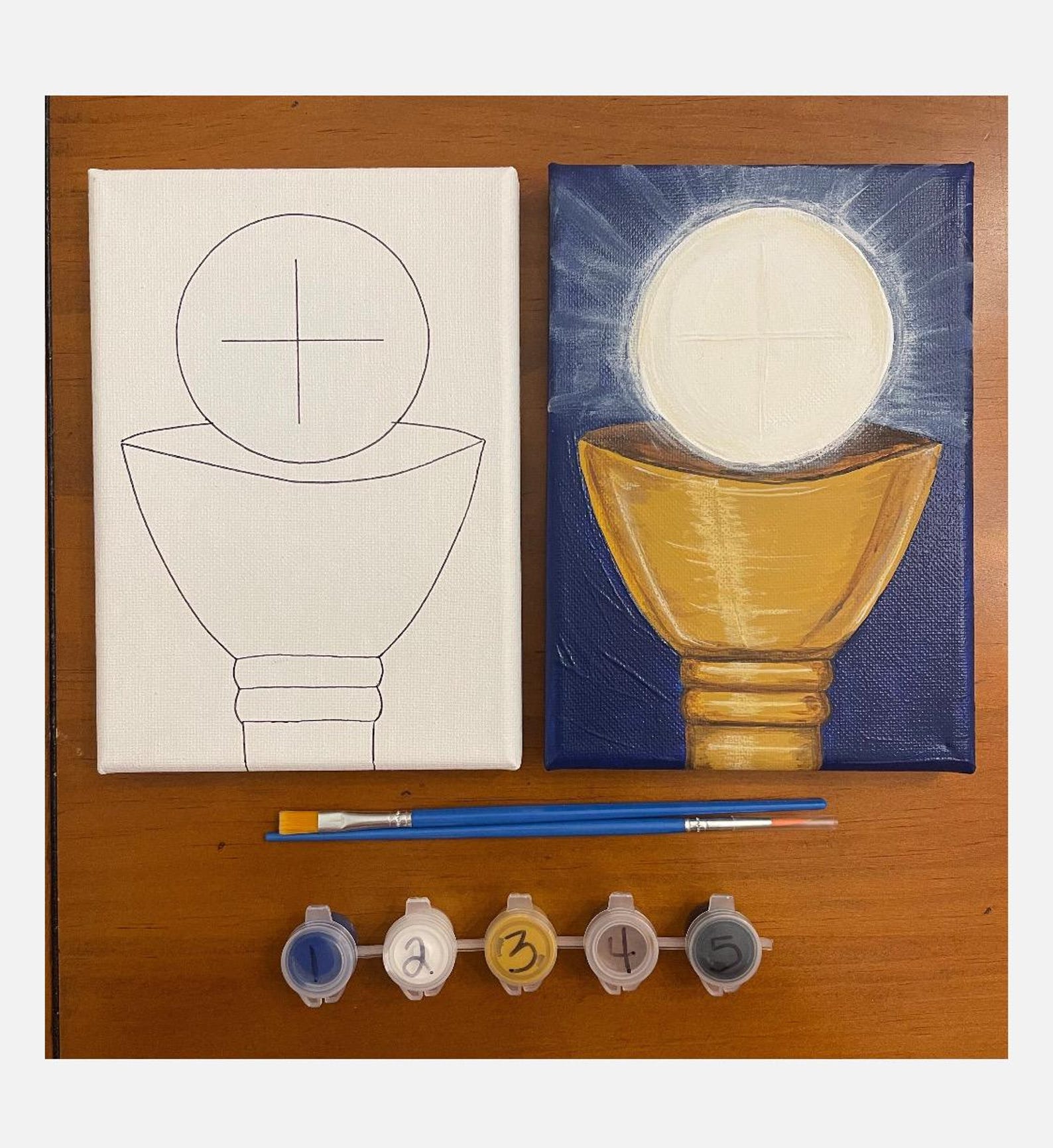 Catholic Paint Kit Set | Catholic Paint Night | Night of Reflection ...