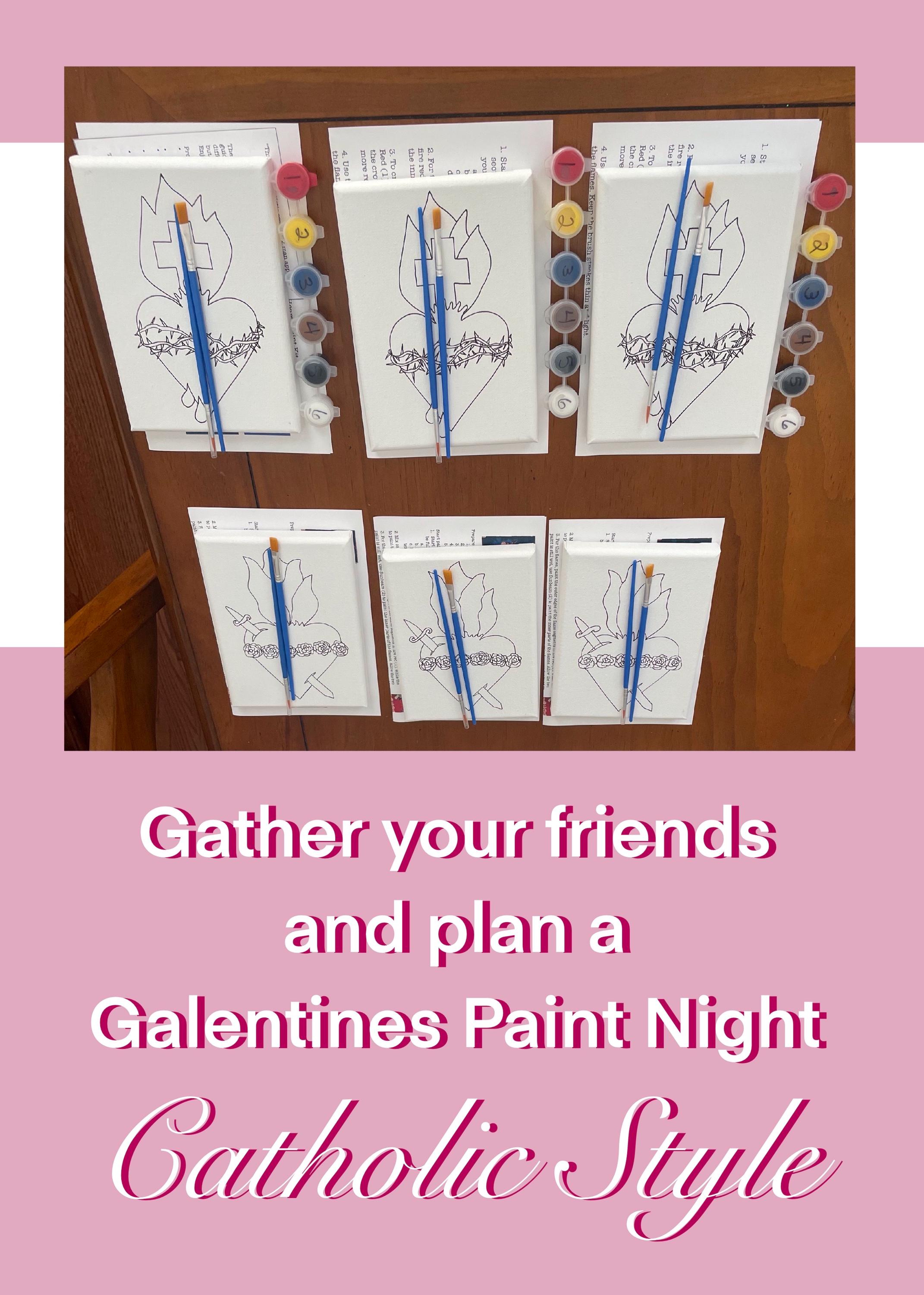 Catholic Paint Kit Set | Catholic Paint Night | Night of Reflection ...