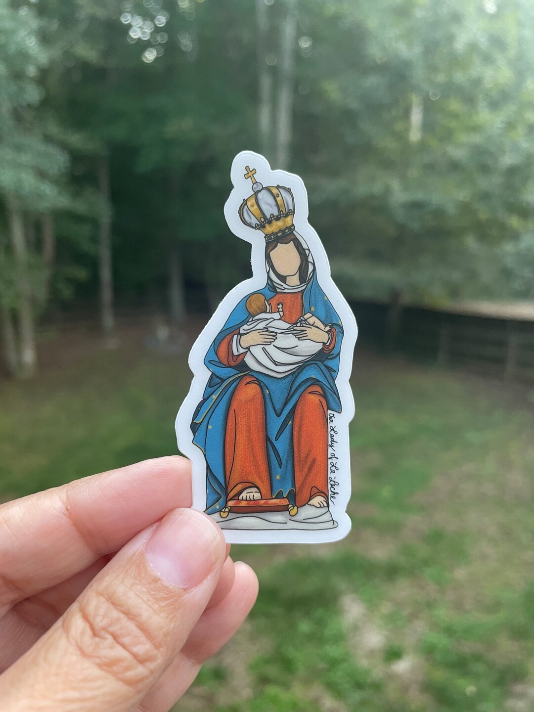 Catholic Sticker | Our Lady of La Leche | Marian Vinyl Sticker | Easter ...