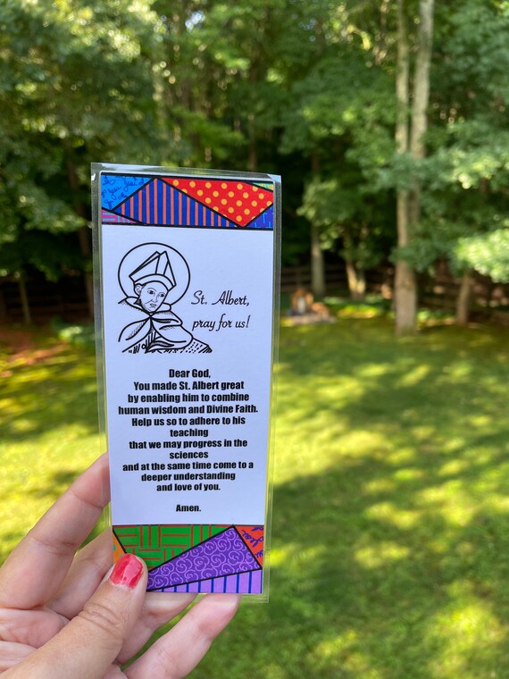 St. Albert the Great Bookmark Patron Saint of Scientists - Etsy