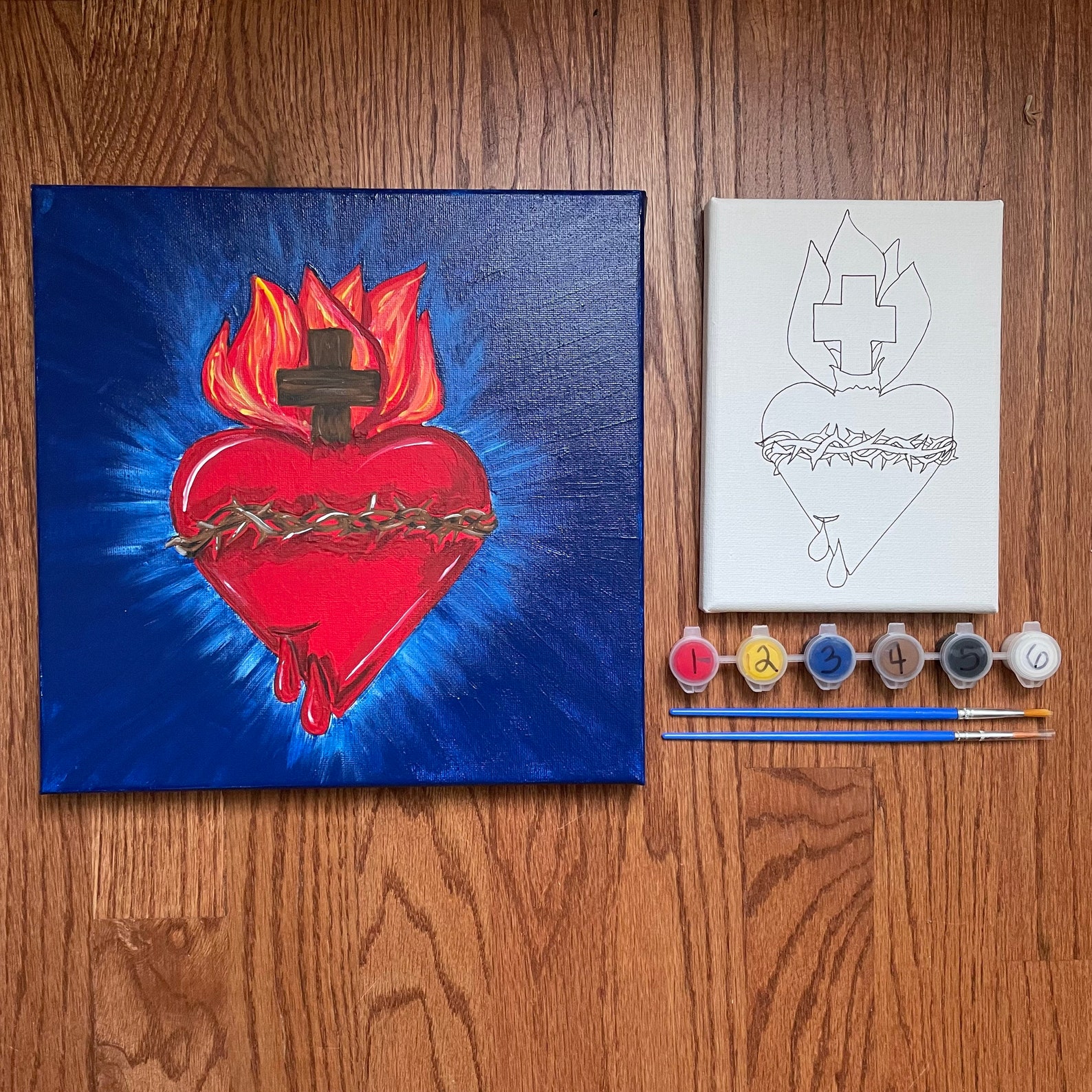 Catholic Paint Kit Set | Catholic Paint Night | Night of Reflection ...