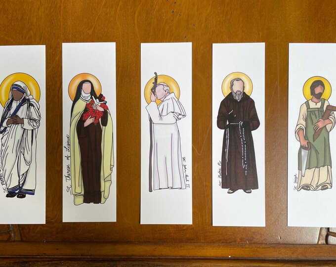 Saint Bookmarks - St. Teresa, St. Therese, St. John Paul II, St. Padre ...