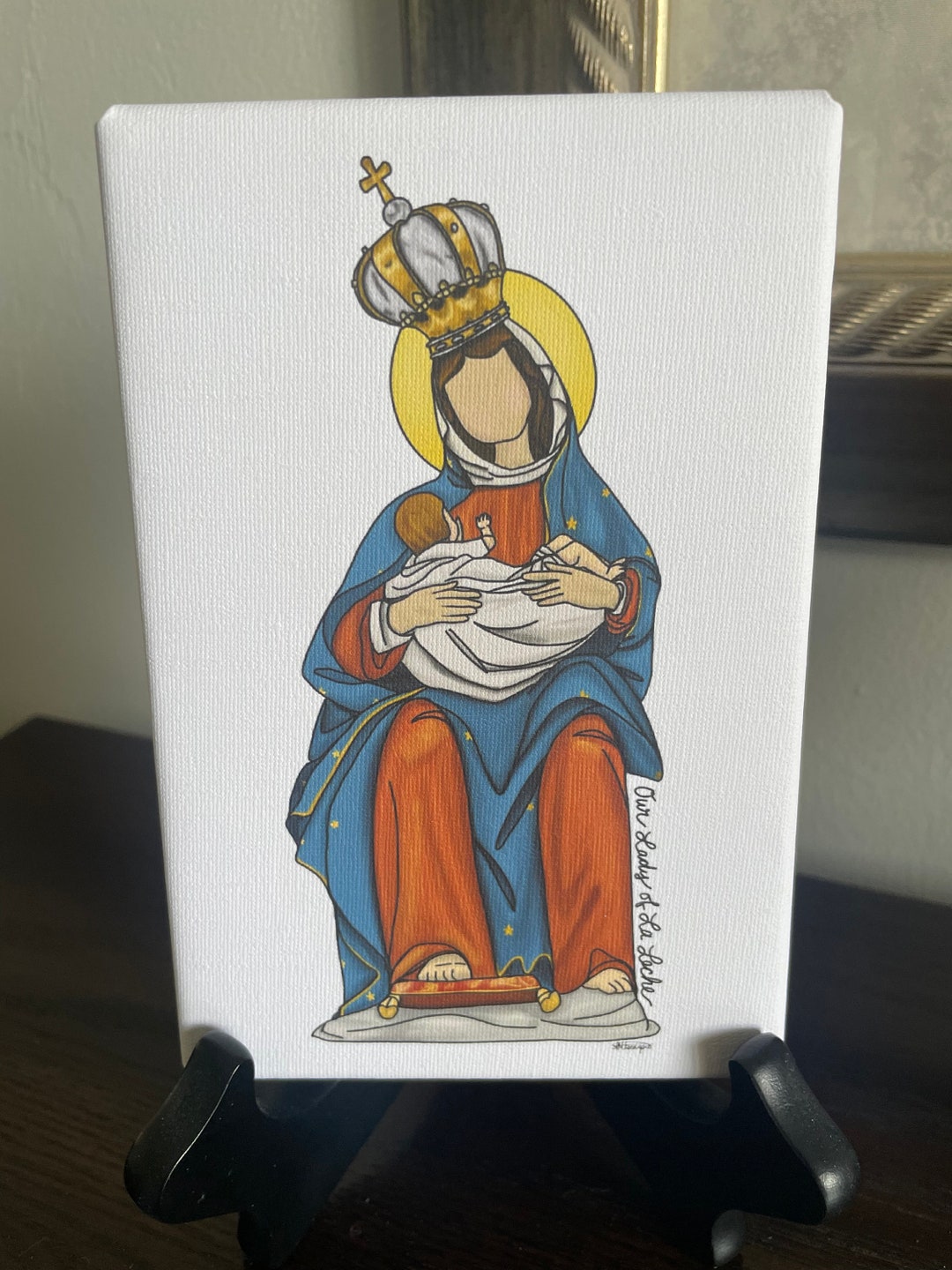 Marian Art - 4 X 6 Canvas | Marian Canvas | Confirmation Gift | Wedding ...