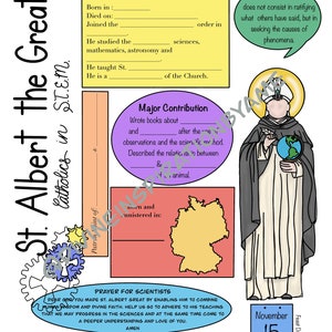 Catholics in STEM Bundle Doodle Notes | Homeschool Resource | Catholic ...