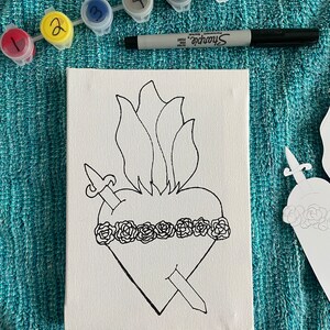 Catholic Paint Kits | Catholic Paint Canvas | Catholic Gift | Baptism ...