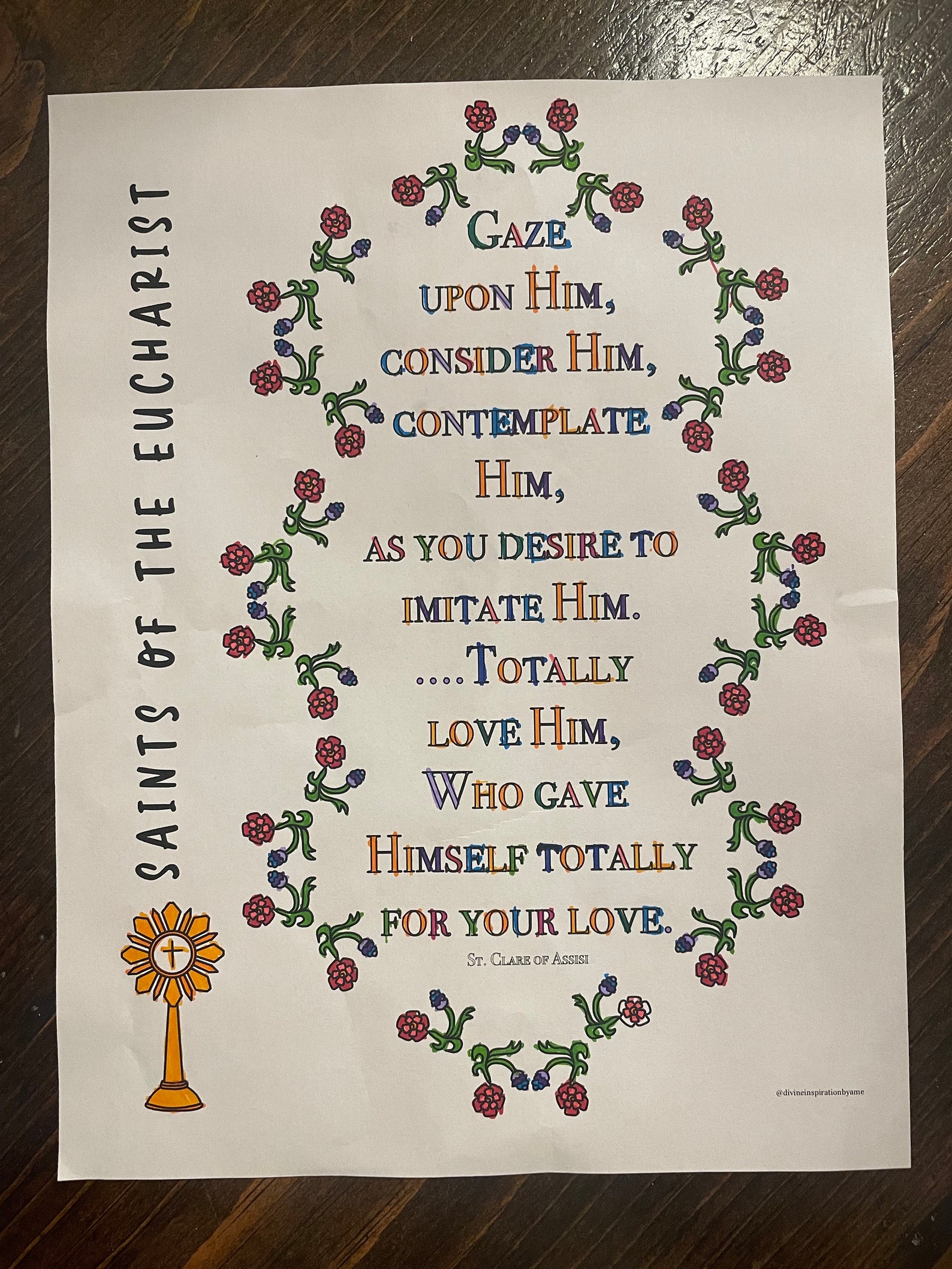 Eucharistic Saints Collection Doodle Sheets | Homeschool Resource ...