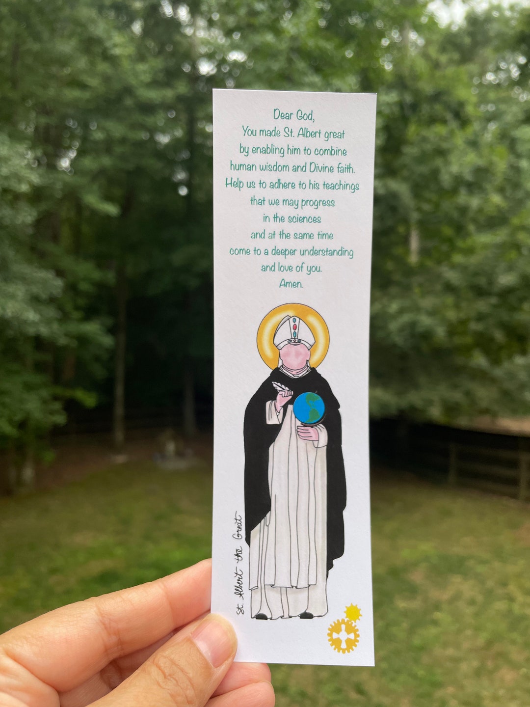 St. Albert the Great Bookmark | Patron Saint of Scientists (digital ...