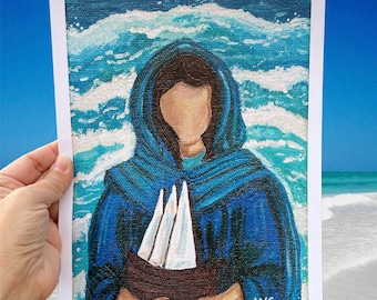 Our Lady Star of the Sea Stella Maris Art Print - Etsy