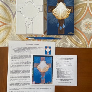 Catholic Paint Kits | Catholic Paint Canvas | Catholic Gift | Baptism ...