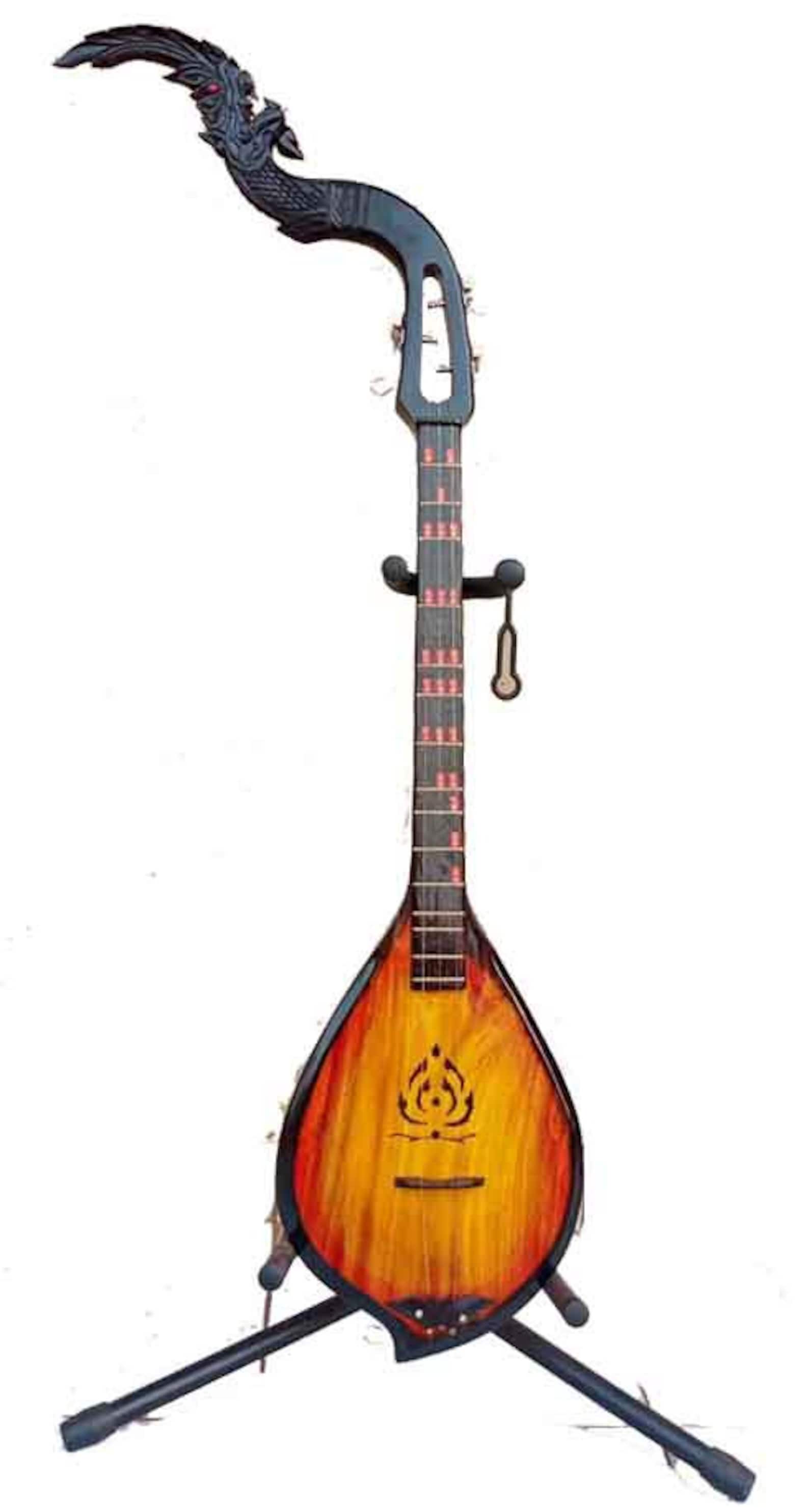Isarn Acoustic Traditional Thai Phin (isan Lute) – 3-string Handmade ...