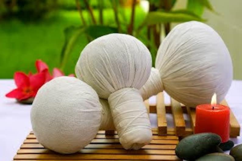 Pack of 20 Small Thai Spa Herbal Massage Compress Ball Warm Hot Therapy ...