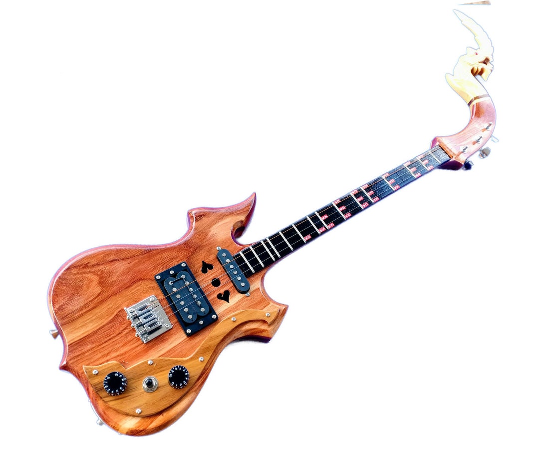 Isarn Acoustic Electric Phin 3 Strings, Thai Lao Guitar Musical ...