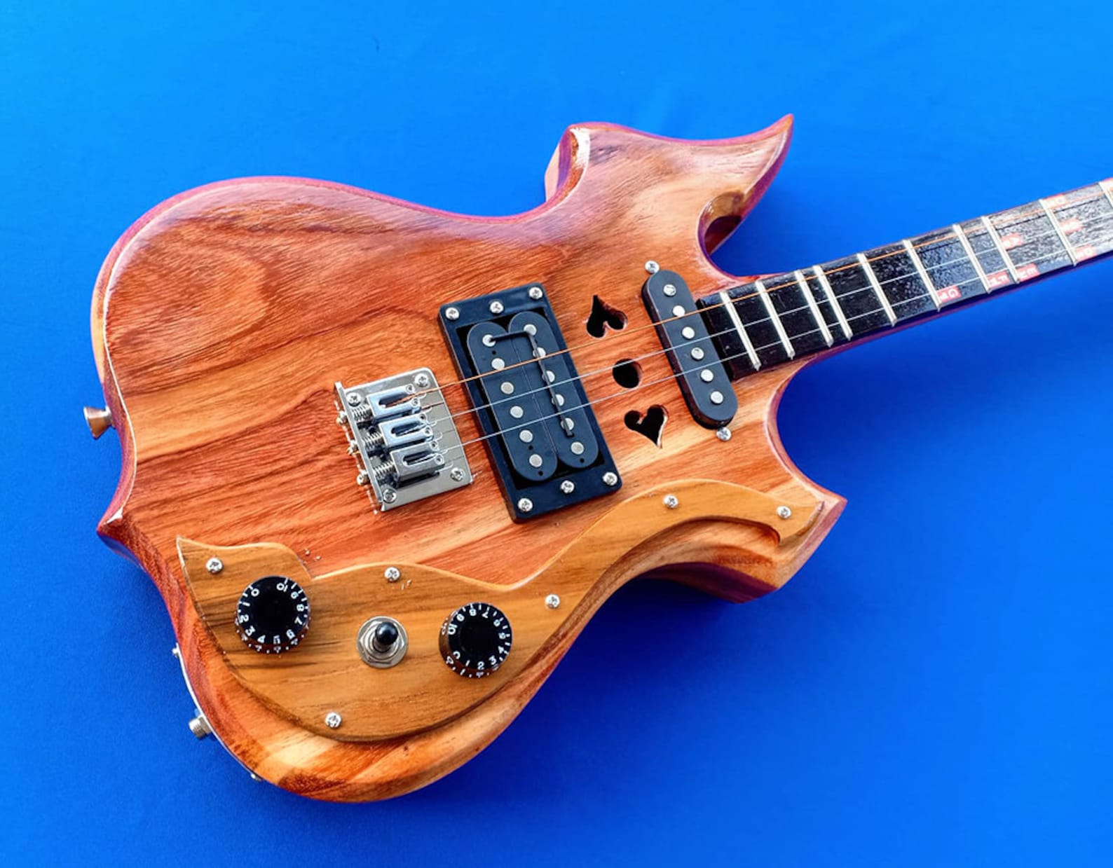 Isarn Acoustic Electric Phin 3 Strings, Thai Lao Guitar Musical ...