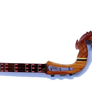 Isarn Acoustic Electric Phin 3 Strings, Thai Lao Guitar Musical ...