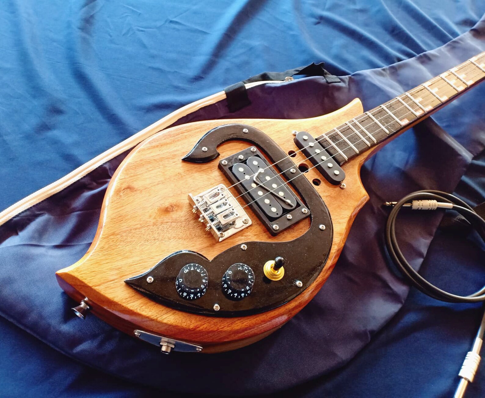 Isarn Acoustic Electric Phin 3 Strings, Thai Lao Guitar Musical ...