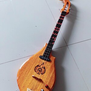 Isarn Acoustic Electric Phin 3 Strings, Thai Lao Guitar Musical ...