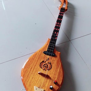 Isarn Acoustic Electric Phin 3 Strings, Thai Lao Guitar Musical ...