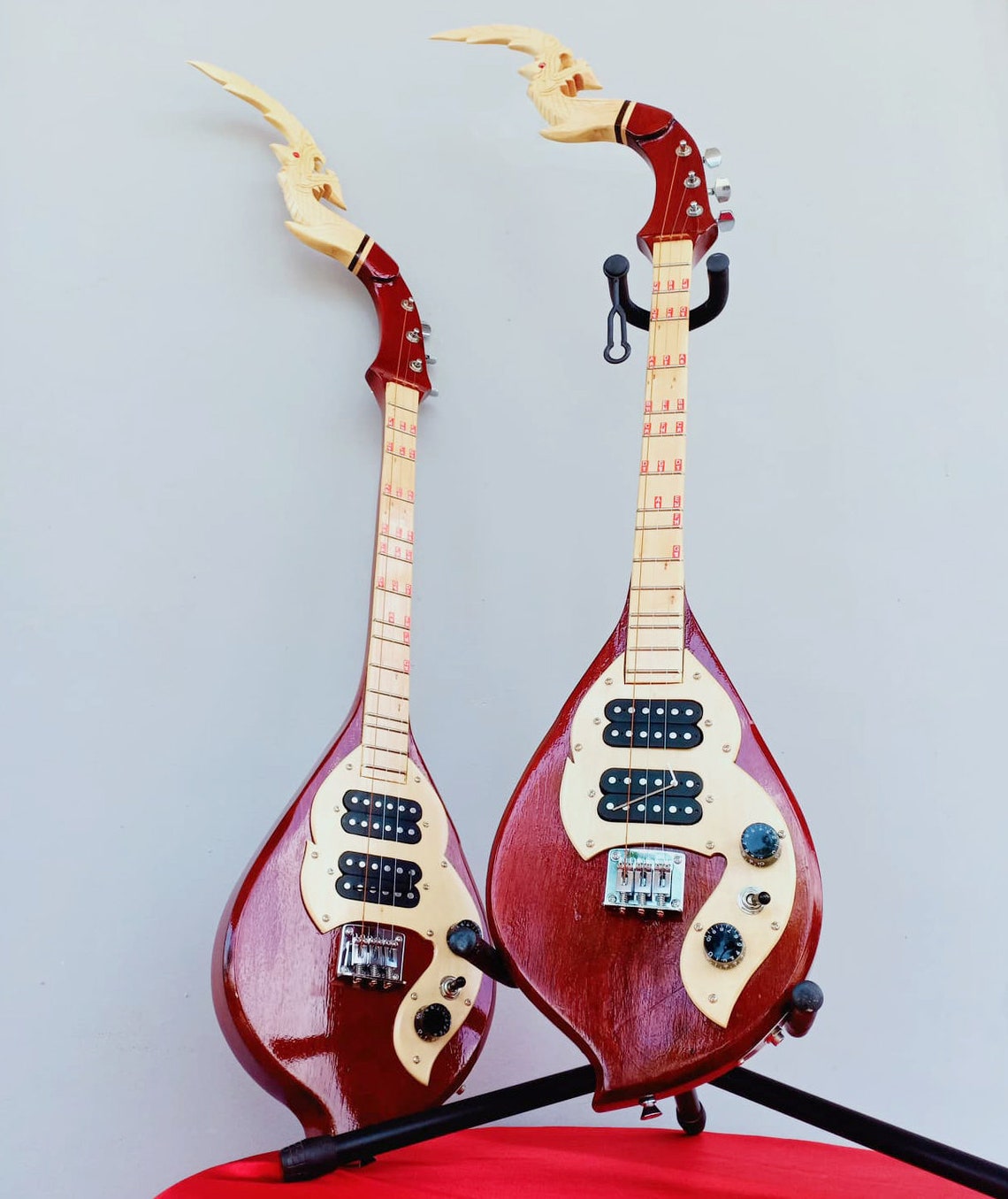 Isarn Electric Phin 3 Strings 4 Track Thailand Lao Guitar | Etsy