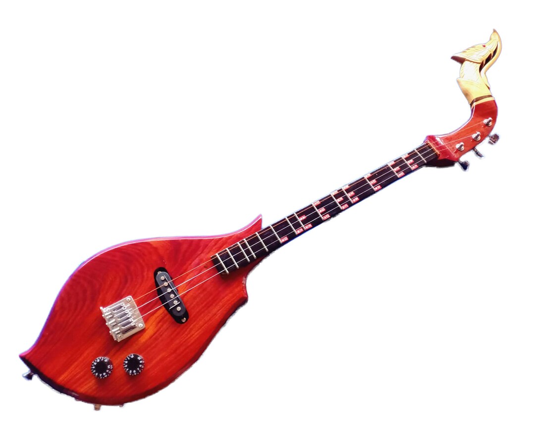Isarn Electric Phin 3 Strings, Thai Lao Guitar Musical Instrument ...