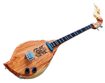 Isarn Black Electric Phin 3 Strings Thai Lao Guitar Musical - Etsy