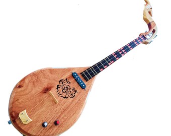 Isarn Acoustic Phin 3 Strings Thai Lao Guitar Musical - Etsy