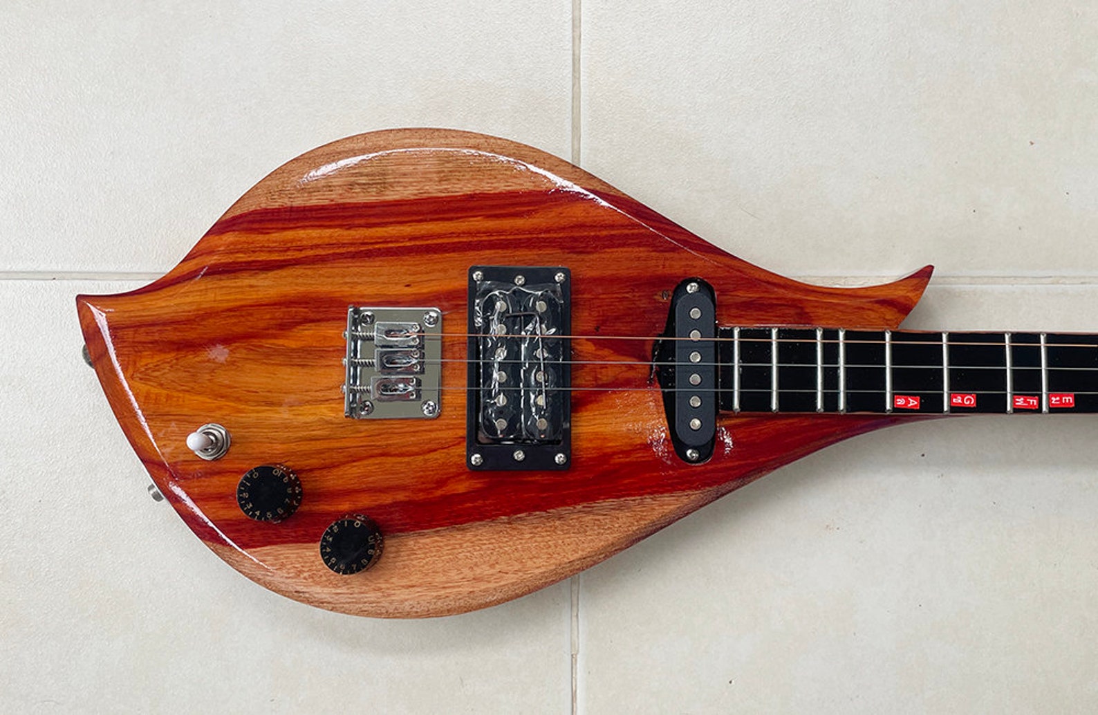 Isarn Electric Phin 3 Strings, Thai Lao Guitar Musical Instrument ...