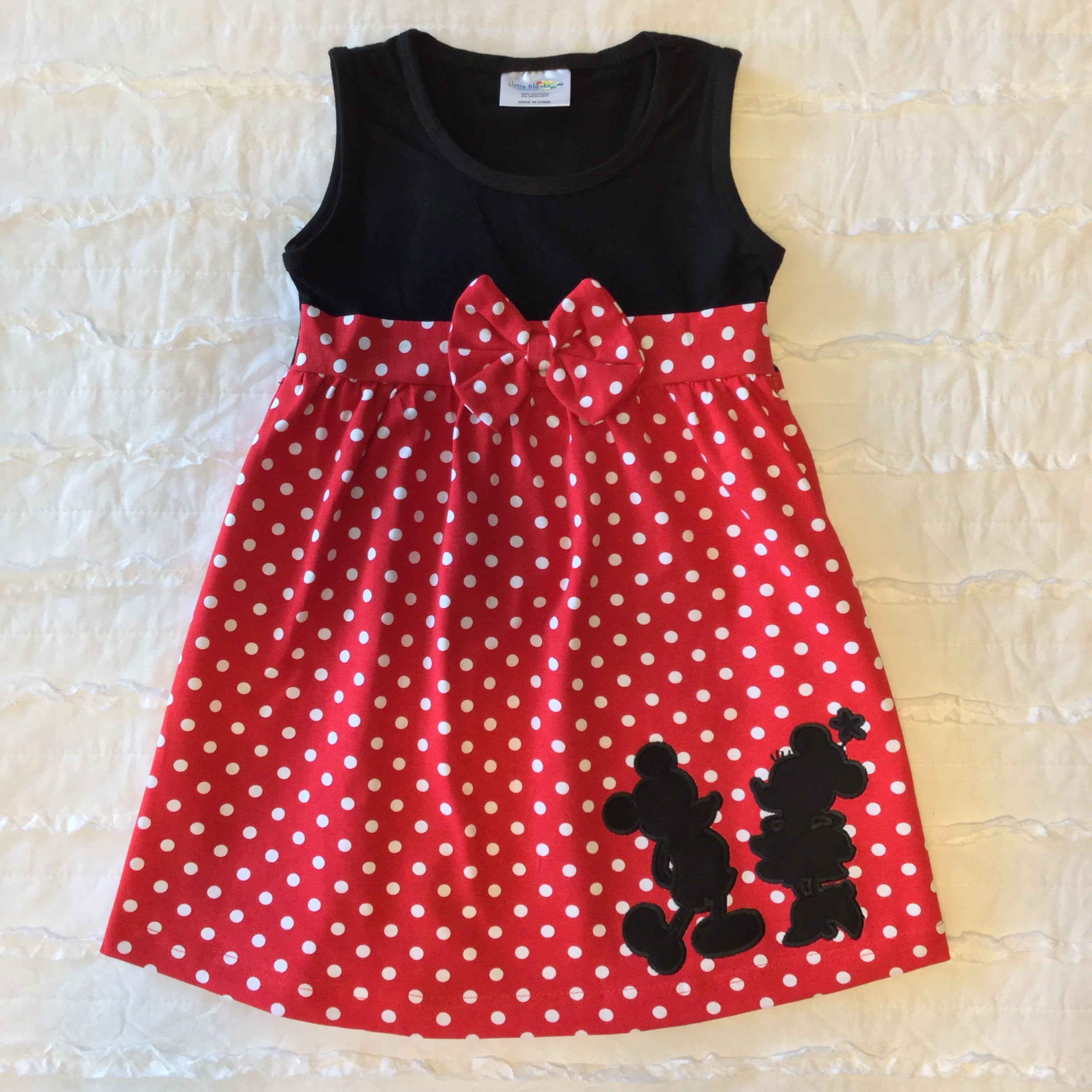 Inspired Minnie Mouse dress in Red Polka Dots Blank or | Etsy