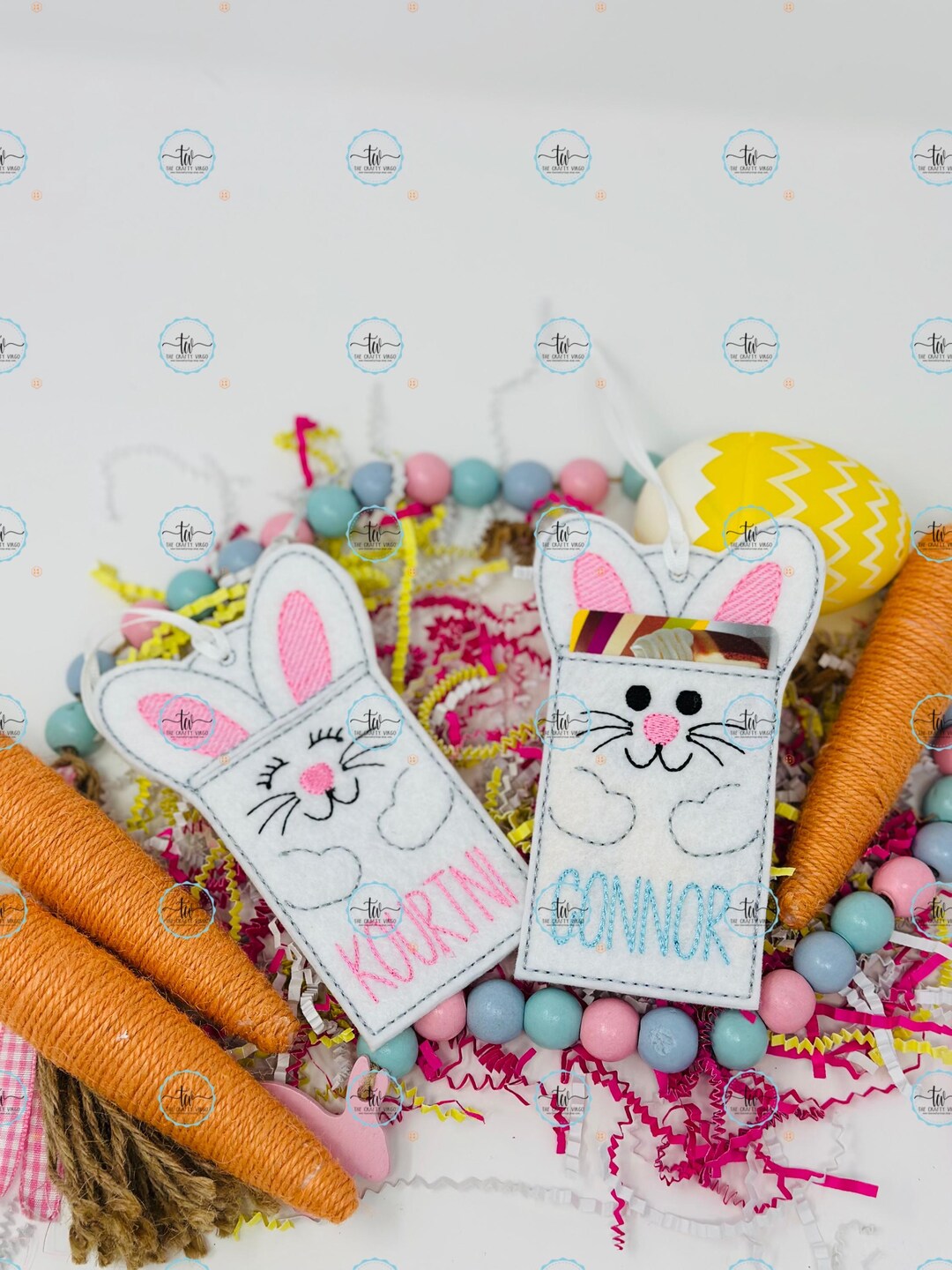Personalized Easter Bunny Gift Card Holder/ Gift Card Holder for Easter ...