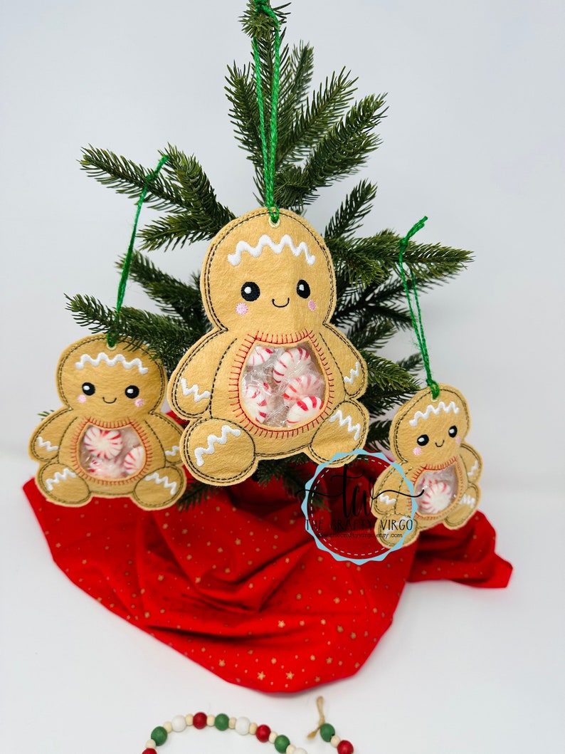 Gingerbread Christmas Treat Bag/christmas Class Gift Bag/christmas ...
