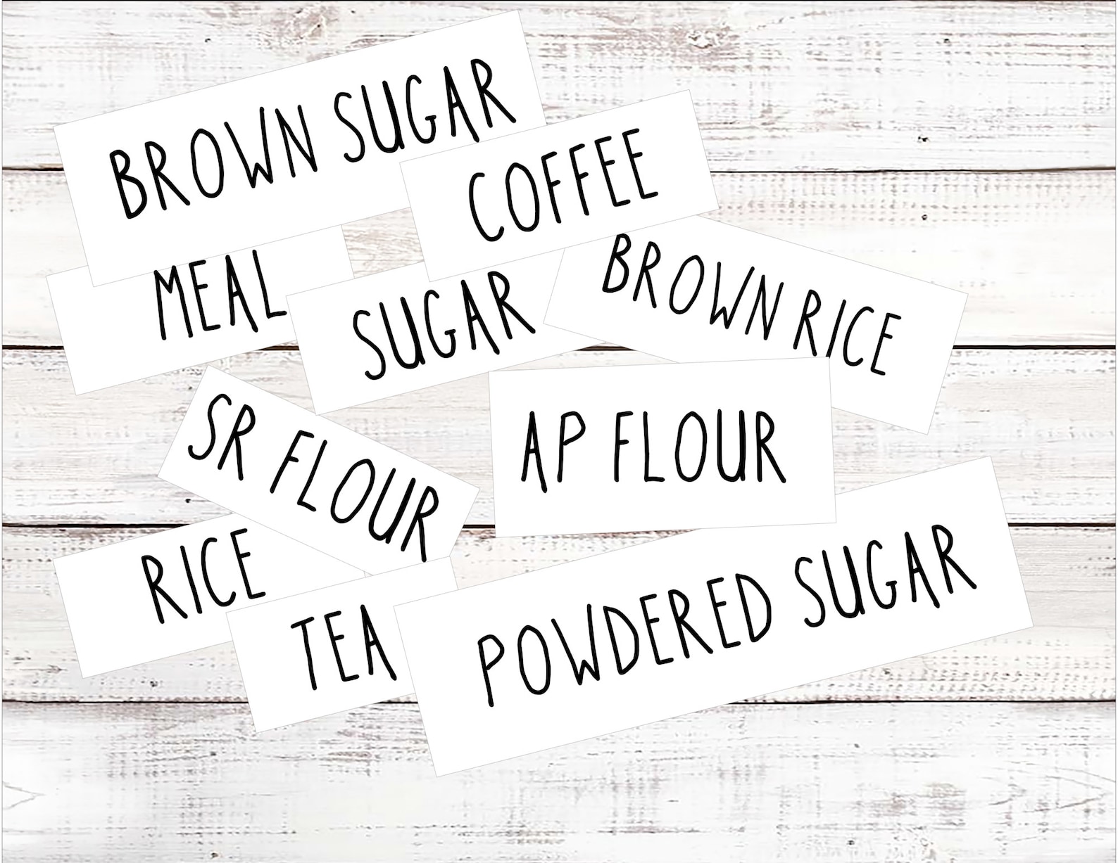 Rae Dunn Inspired Farmhouse Label/ Farmhouse Decal/ Pantry Organization ...