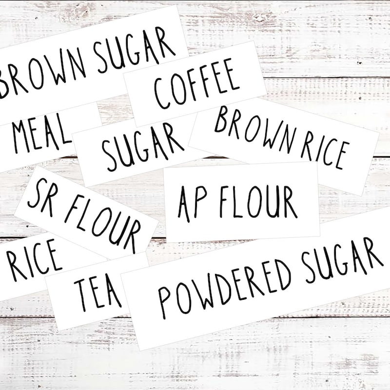 Farmhouse Pantry Labels - Etsy
