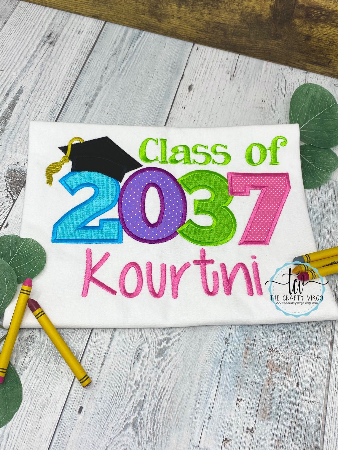 Grow With Me Shirt Class of 2037 Pink and Purple/ First Day of School ...