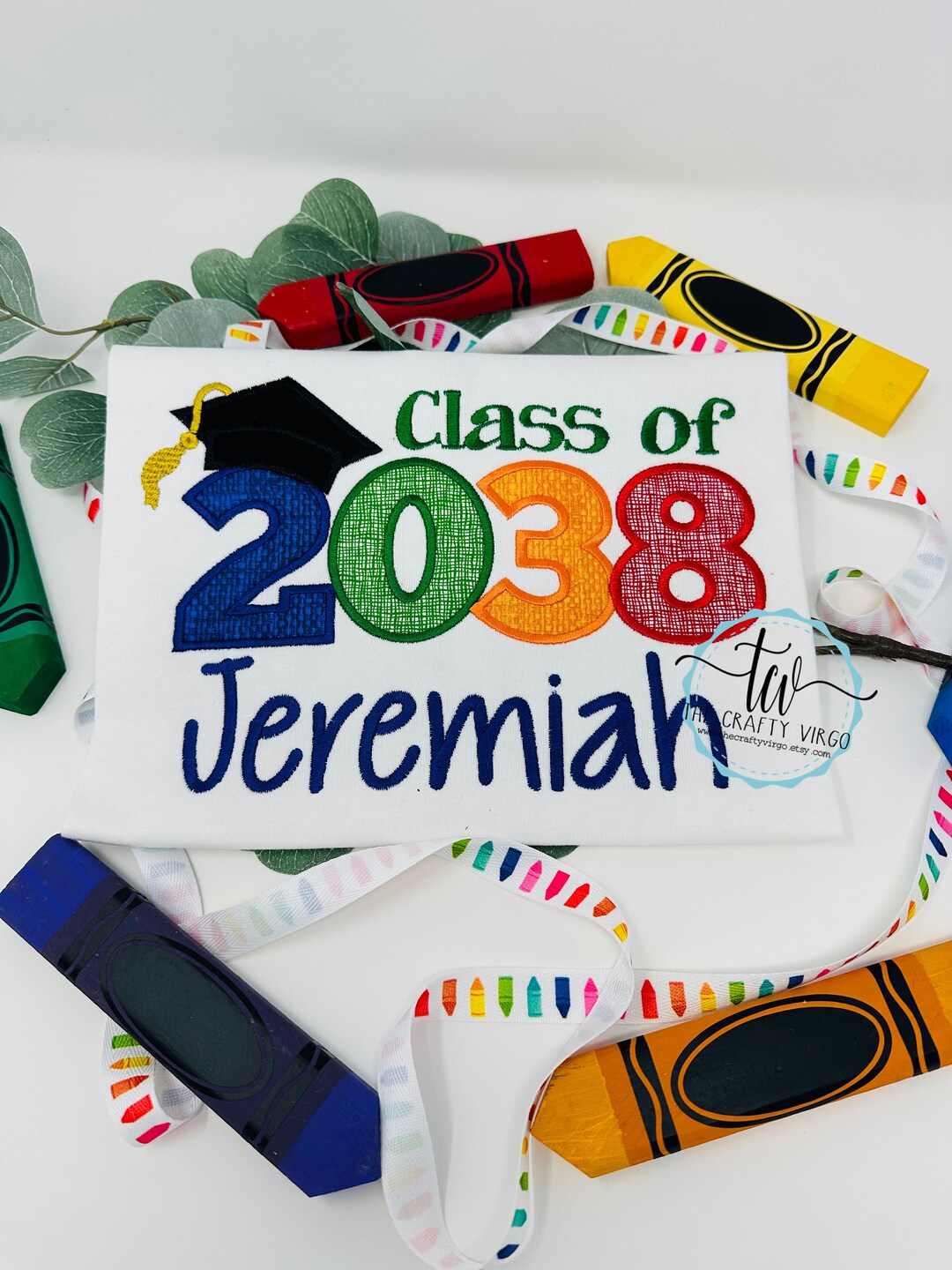 Grow With Me T-shirt Primary Colors Class of 2038/ First Day of ...