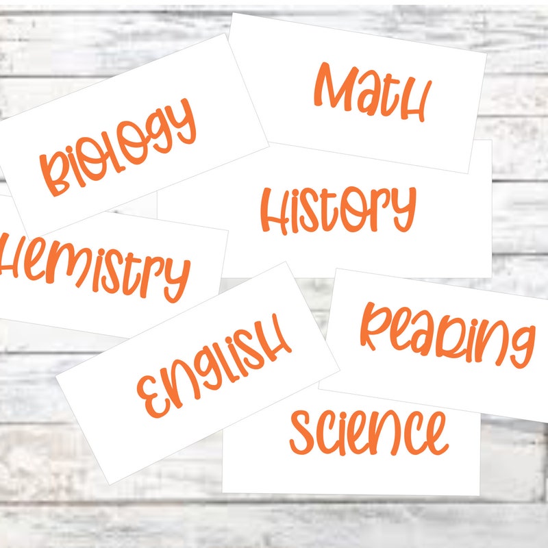 School Subject - Etsy