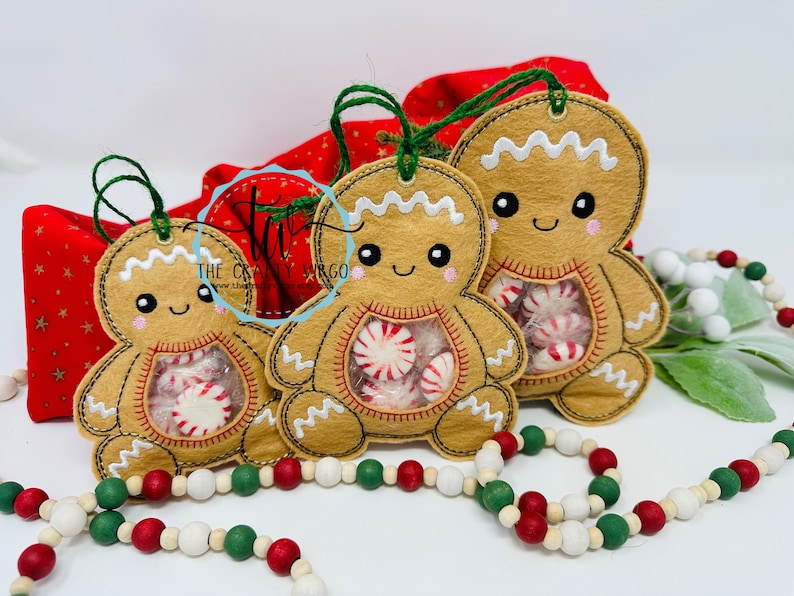 Gingerbread Christmas Treat Bag/christmas Class Gift Bag/christmas ...