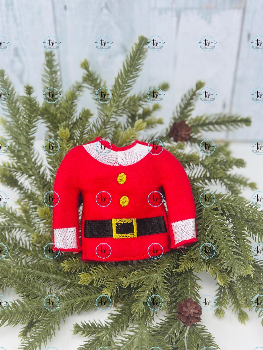 Santa Suit Christmas Elf Embroidered Holiday Shirt/embroidered Holiday ...
